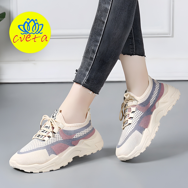 Korean fashion running rubber shoes women's sneakers casual low cut ...