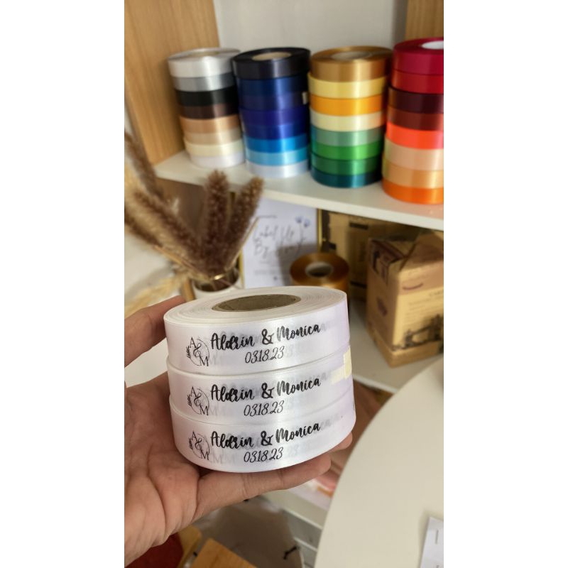 customized ribbon per roll | Shopee Philippines