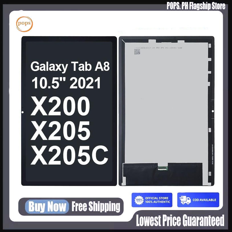 Samsung LCD Galaxy Tab A8 10.5 Inch 2021 X200 X205 LCD Digital Touch ...