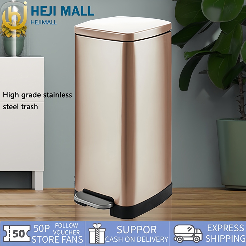 304 stainless trash can for hotel trashcan commercial kitchen garbage ...