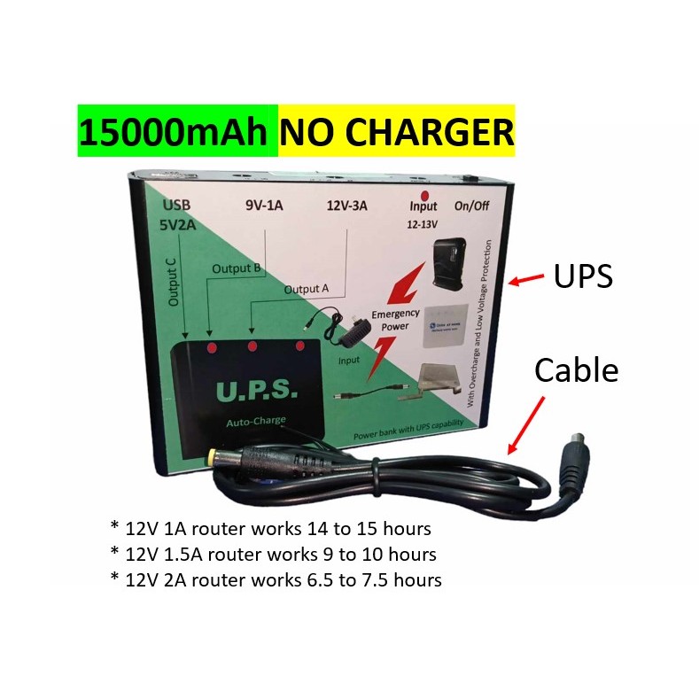Uninterruptible Power Supply (UPS) for Routers (PLDT, Converge, Sky ...
