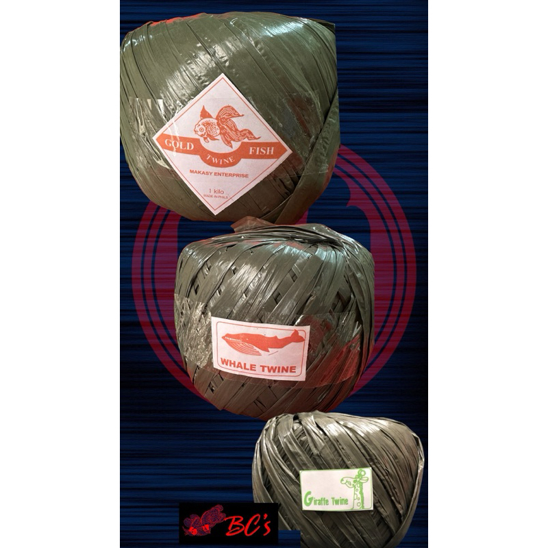 PREMIUM GREY PLASTIC Twine Giraffe 400G ,WHALE 800G & GOLDFISH 1KG per ...