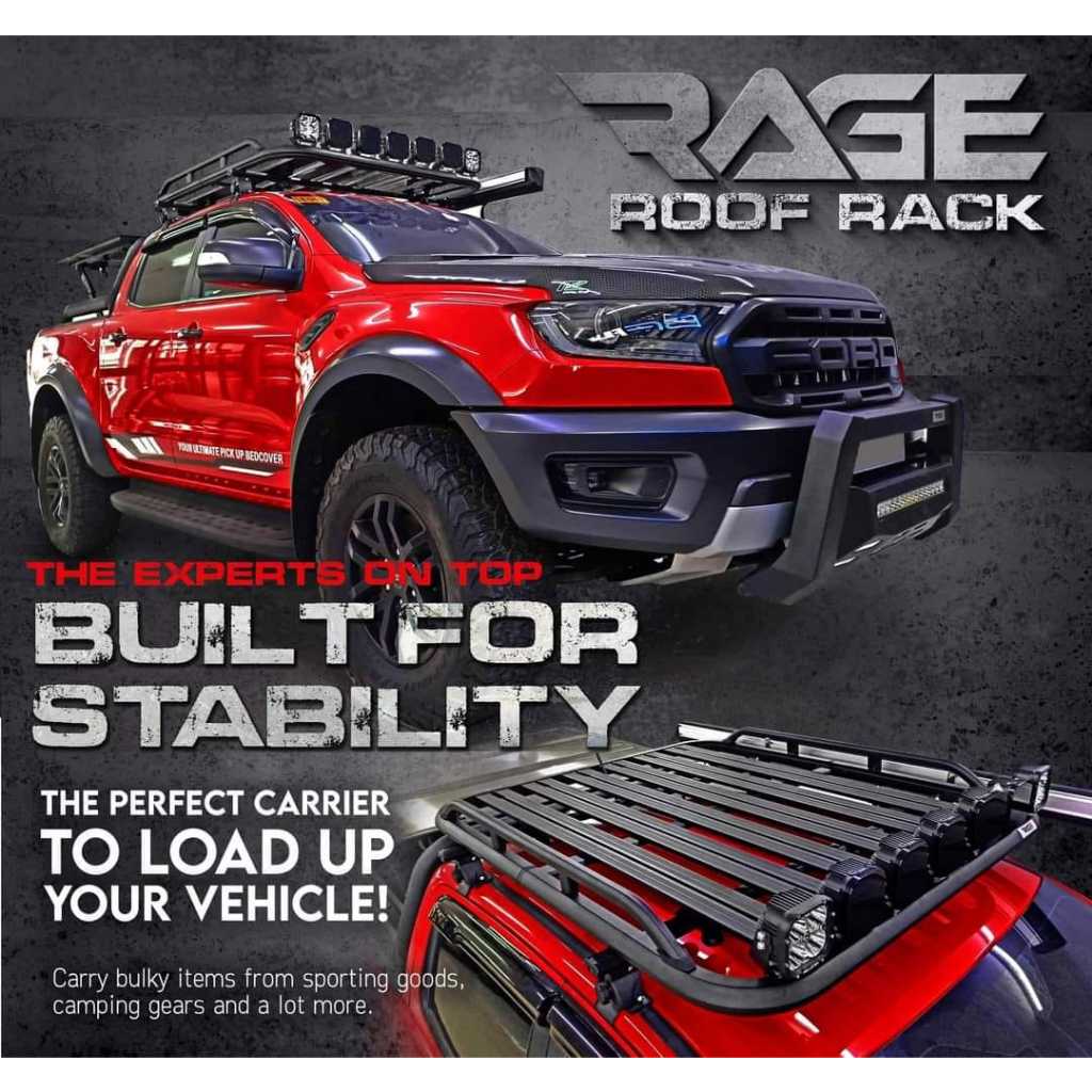 All New Rage Roof Rack with Side Rail & without side rail flat | Safe ...