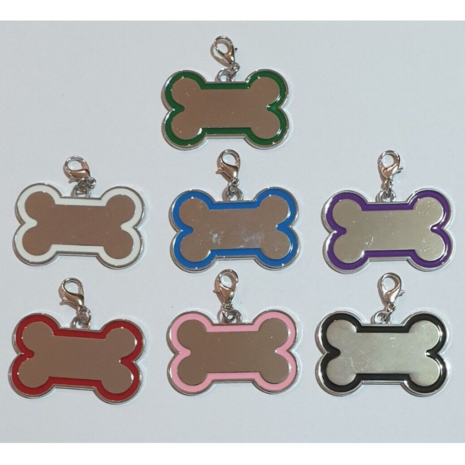 24pcs bone dog id tags dog tag pet cat reflective, now in new big size ...
