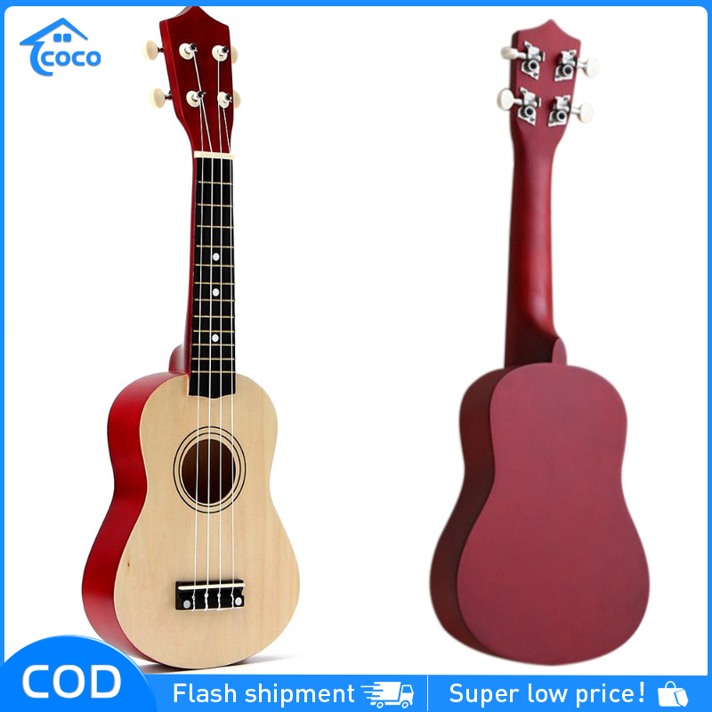 Ukelele small guitar Soprano 6 Strings Spruce Basswood Guitar wooden ...