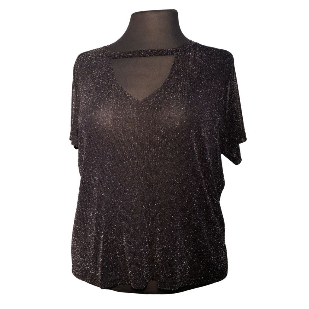 Glitter Mesh Top V Neck Cover Up Blouse BX1 | Shopee Philippines