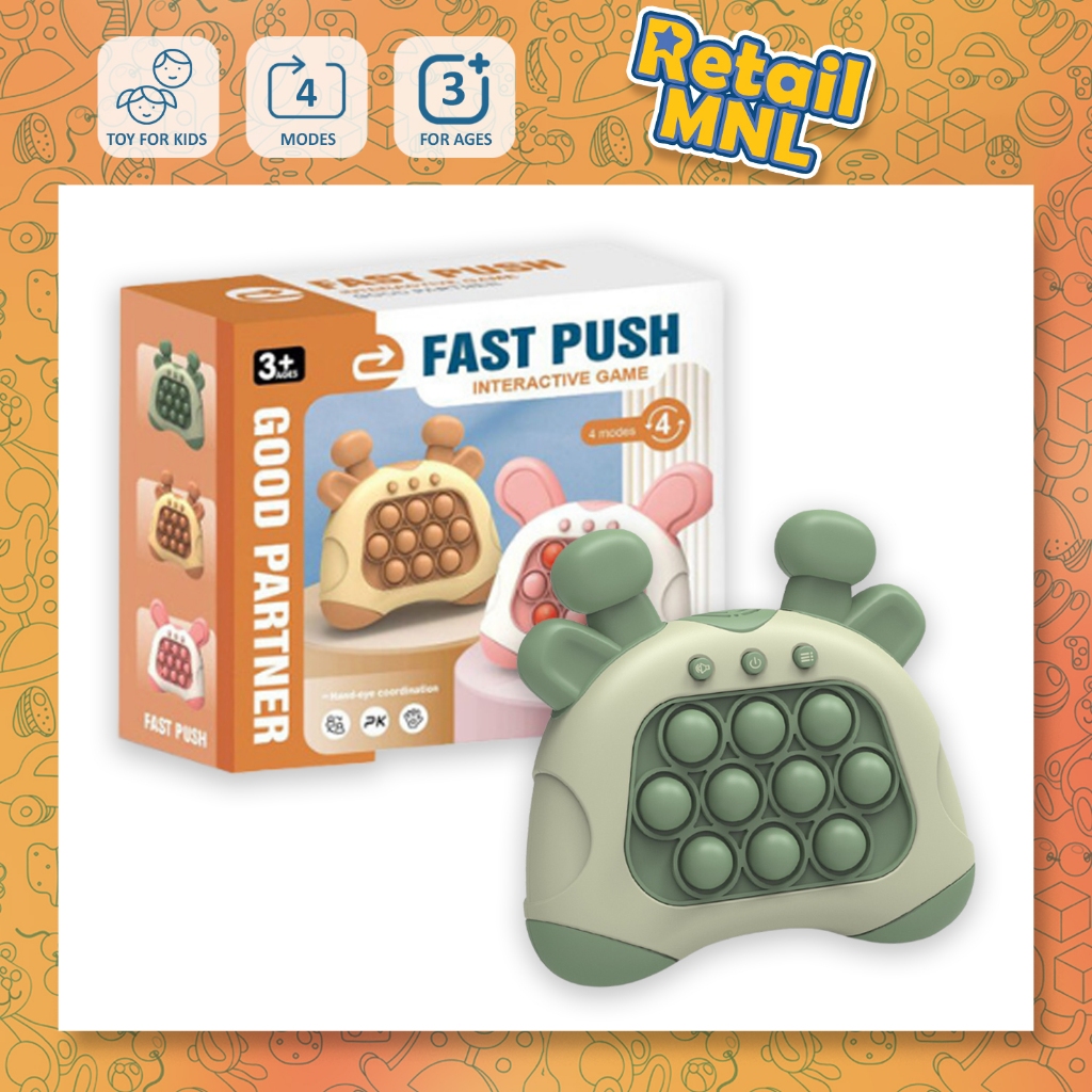 Retailmnl Electric Quick Push Fidget Anti-Stress Toy with Light-Up ...