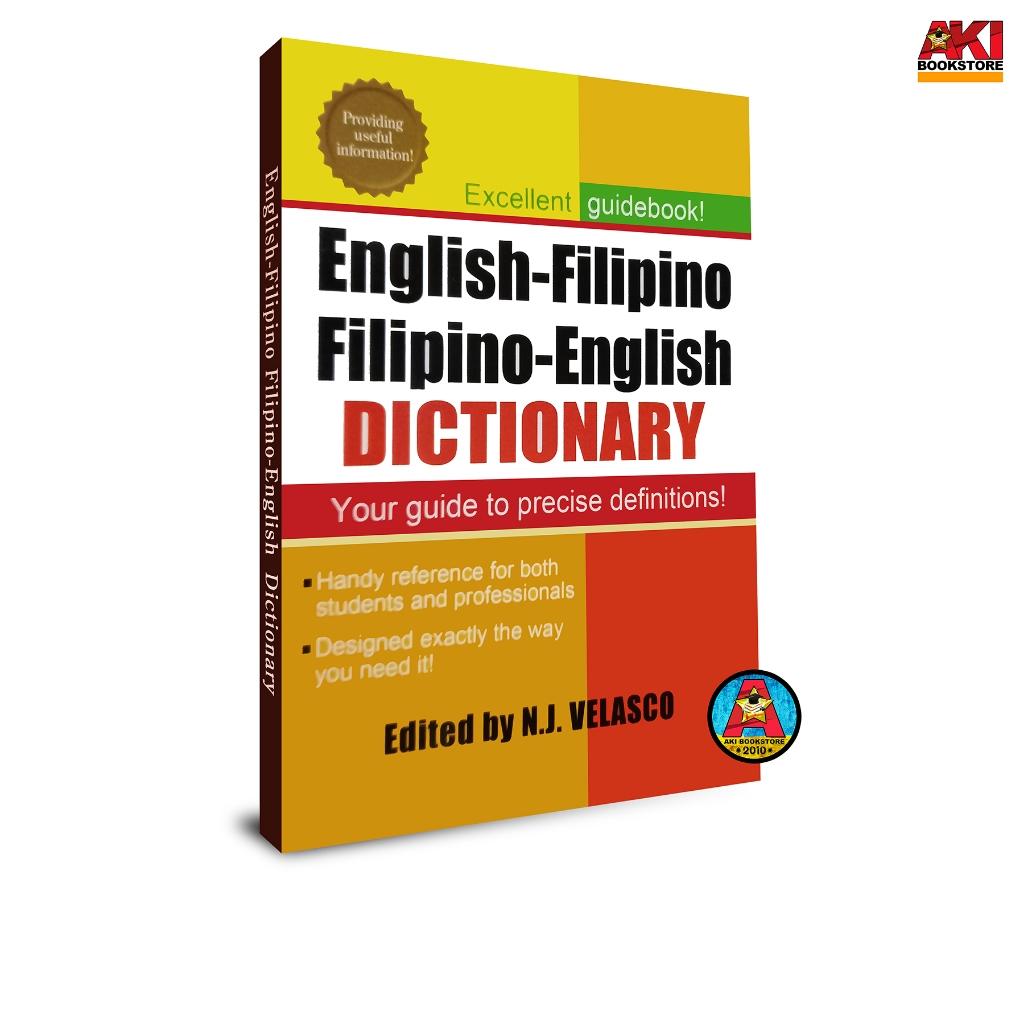 AUTHENTIC English Filipino Filipino English Dictionary Handy Reference ...