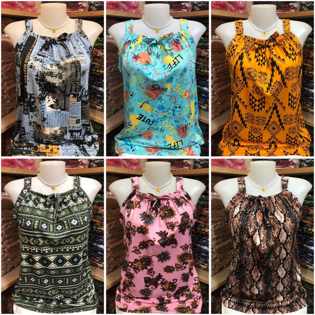 Angel Printed Spaghetti with String Top Plus Size for Ladies Fit Up to ...