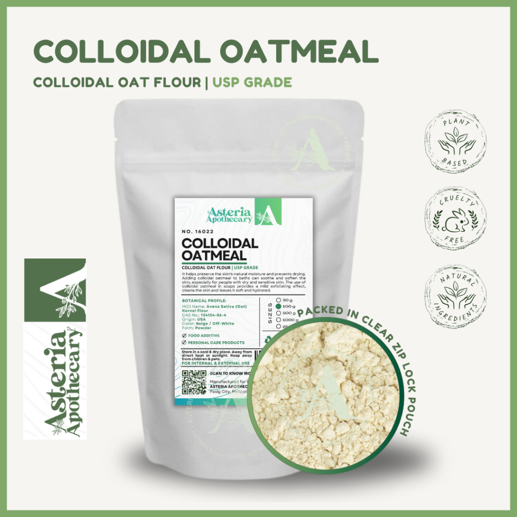 Colloidal Oatmeal COSMETIC GRADE 500g & 1Kg- Asteria Apothecary ...