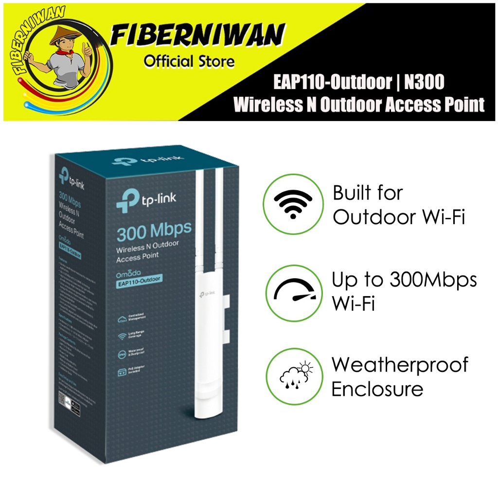 Tp-link Omada EAP110 Outdoor 300Mbps Wireless N Outdoor Access Point ...