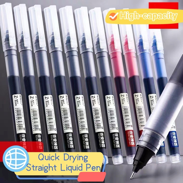 0.5mm Quick Dry Straight Liquid Pen Needle Tube Gel pen School Office ...