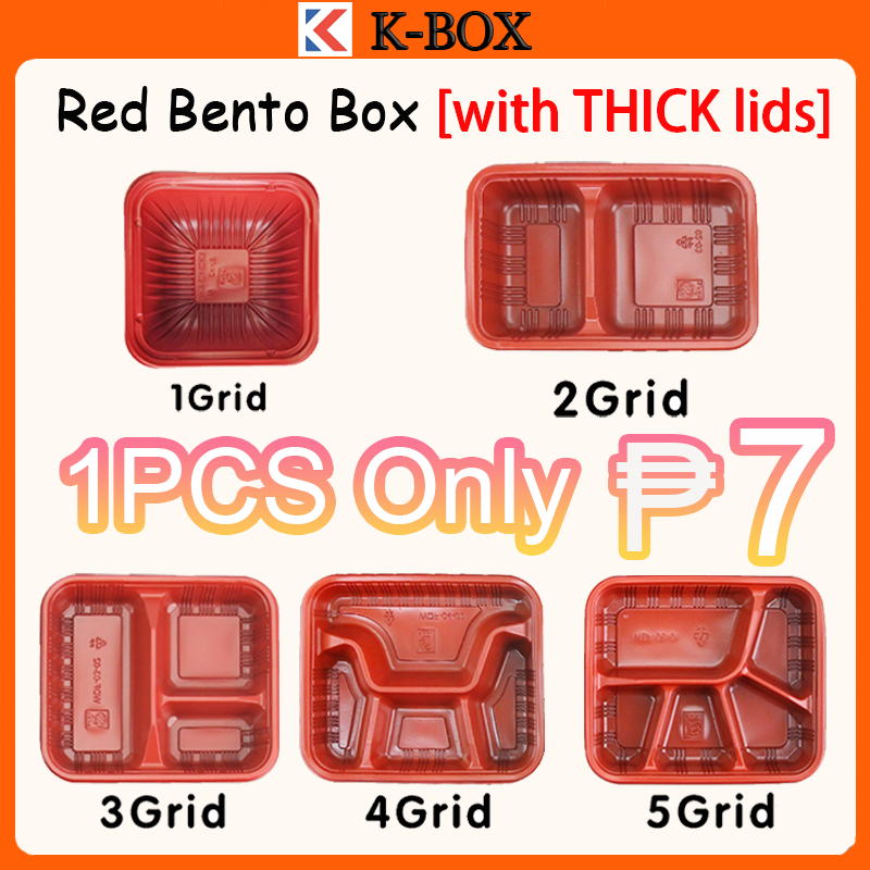 Bento Box Trays With Plastic Lid 1 | 2 | 3 | 4 | 5 COMPARTMENTS [10 to ...