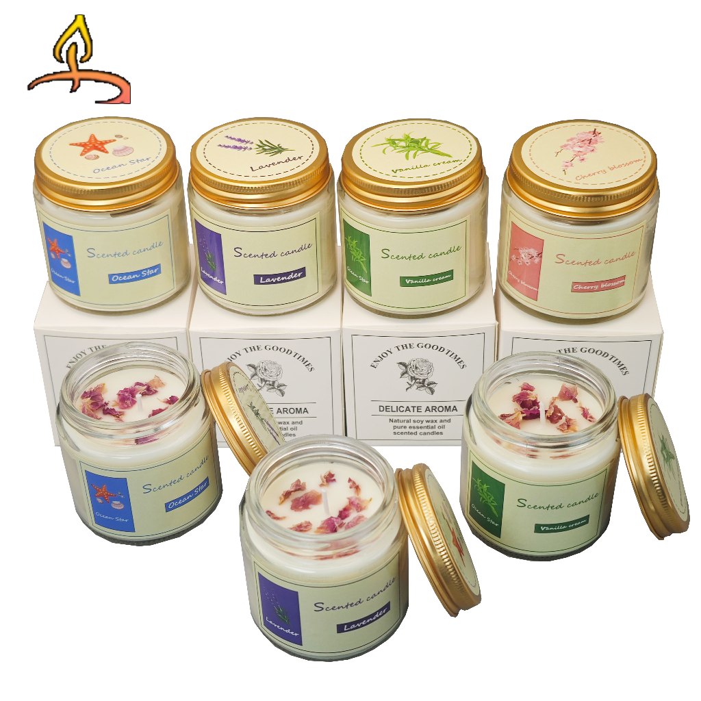 Soy Candle Home Fragrance With Box Gift Candle Souvenir for Wedding ...