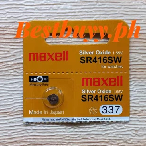 SR416SW 337 Original Maxell Silver Oxide Battery 1.55V (1PIECE ...