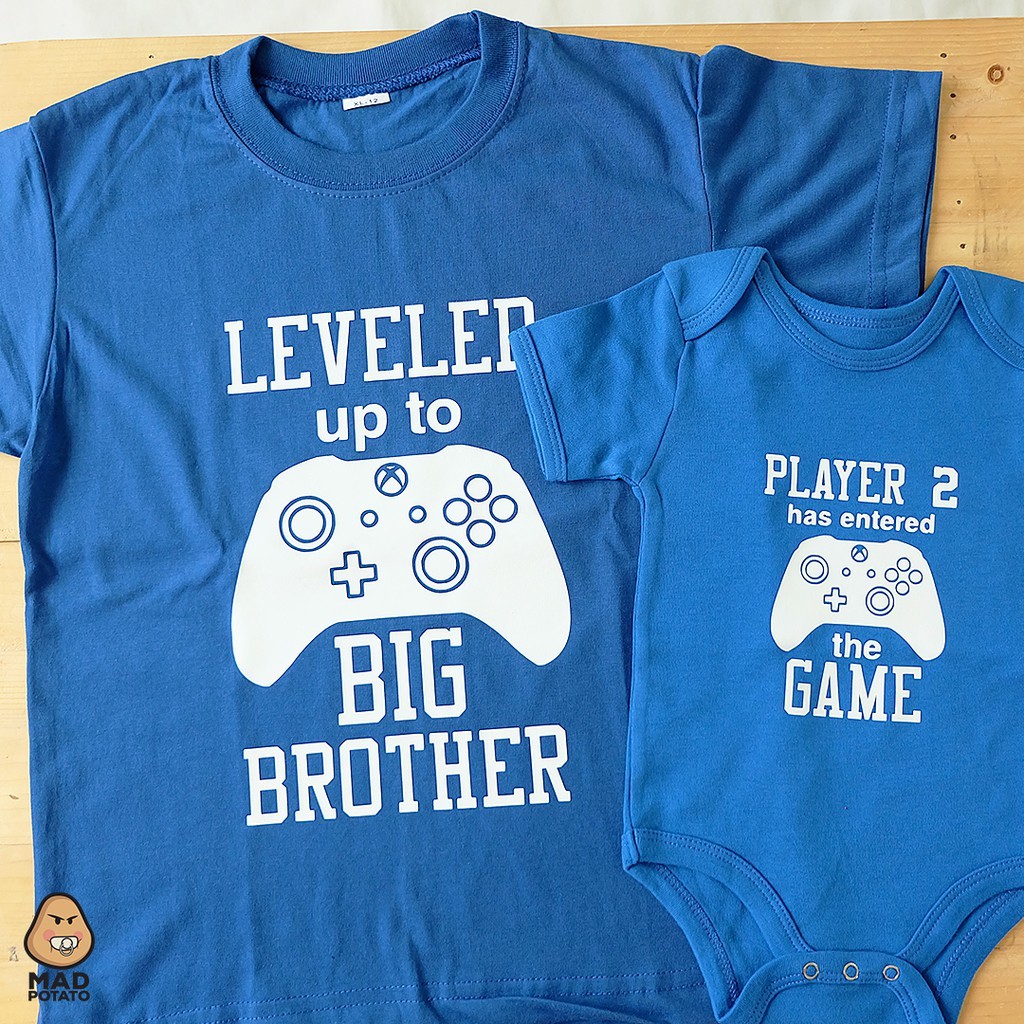 MAD POTATO SIBLINGS SHIRTS Big Brother and Baby Set Family Terno Shirts ...