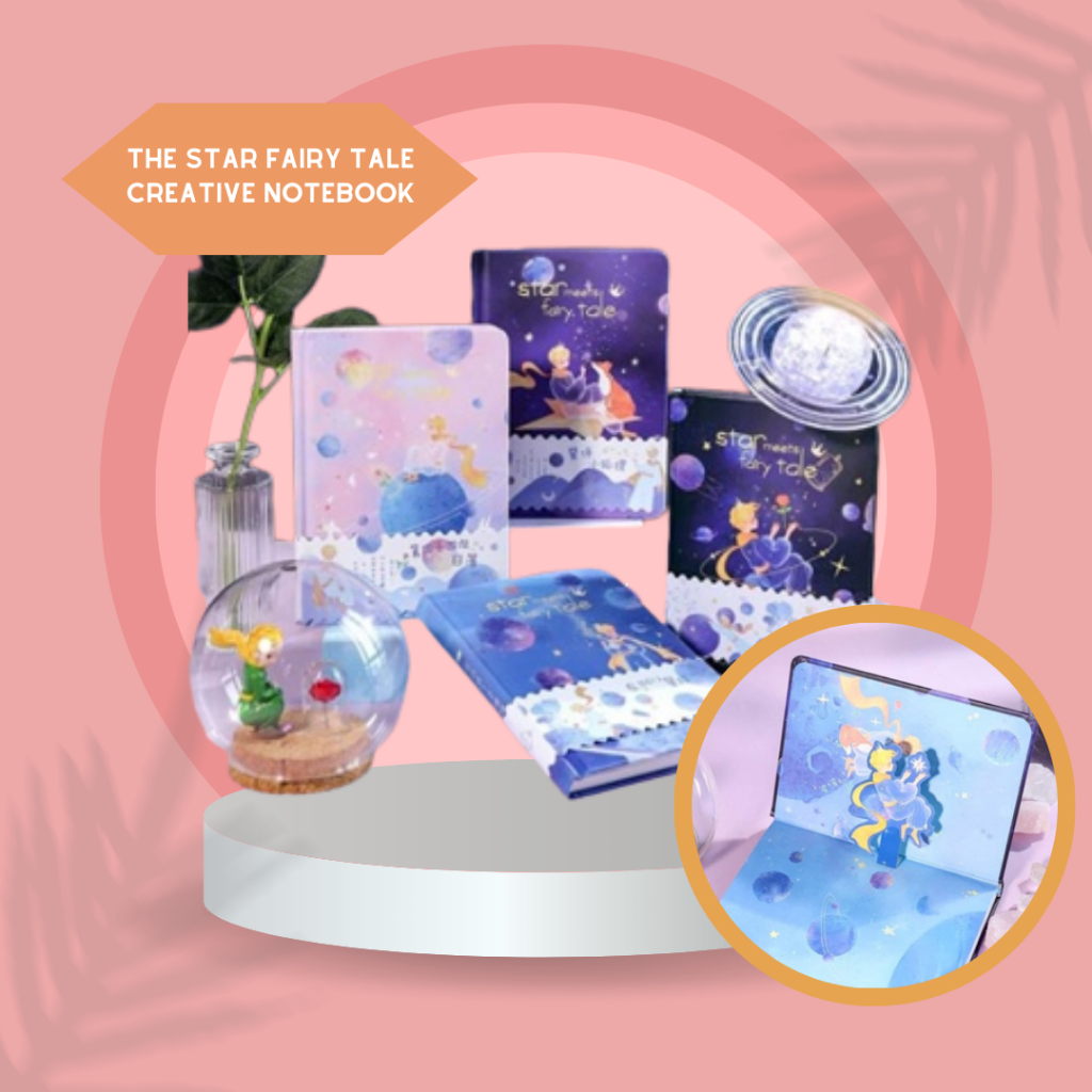 The Star Fairy Tale Creative Notebook Colorful Pages Hard Cover ...