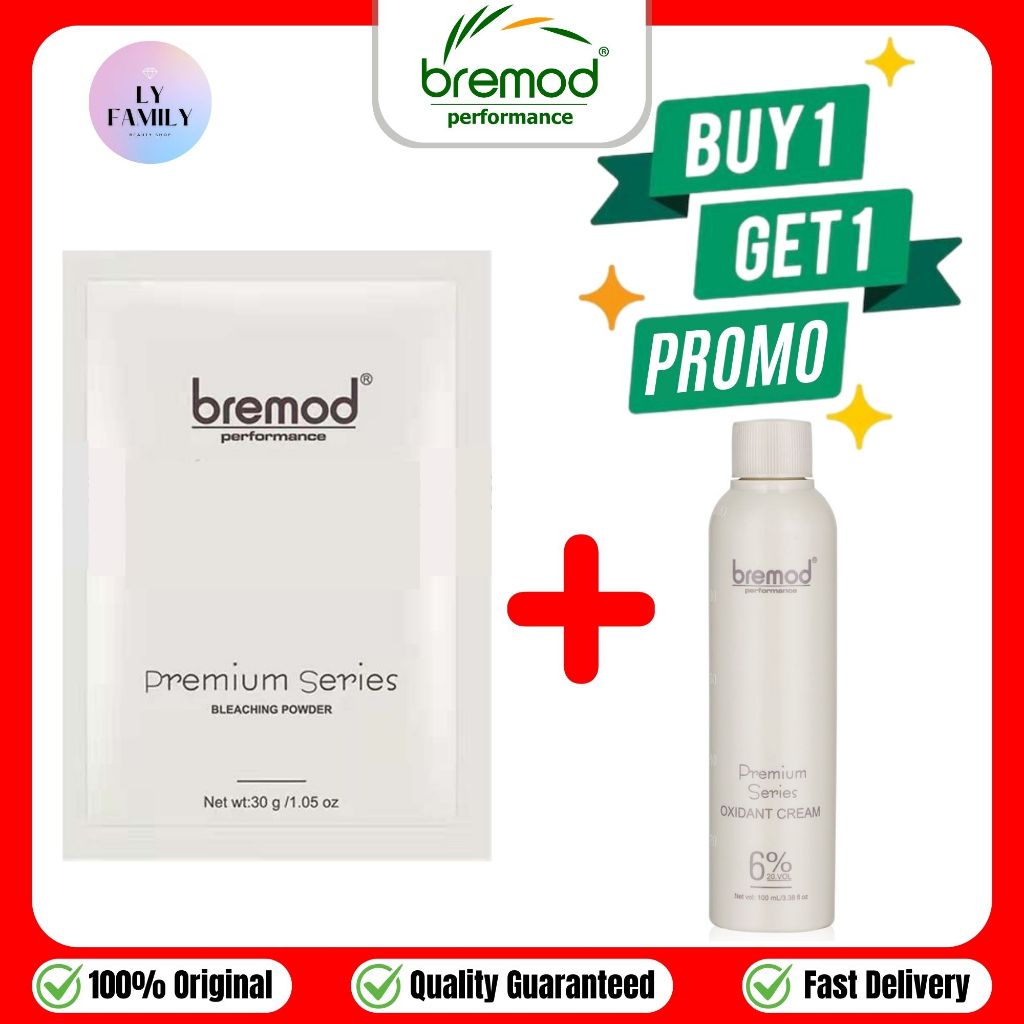 Bremod Bleaching Powder Premium Series Fade Brightener Low Damage Hair ...