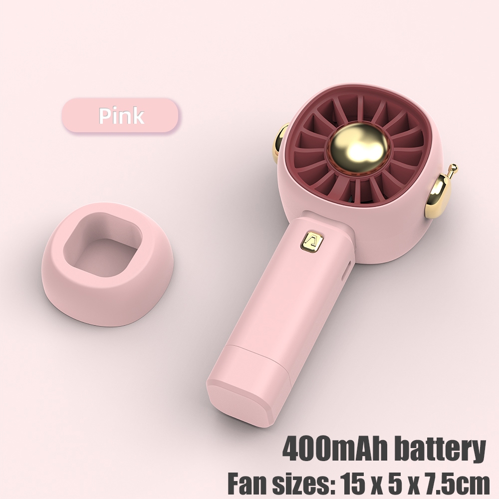 GOOJODOQ Portable Mini Fan Rechargeable for School Kids Electric Small ...