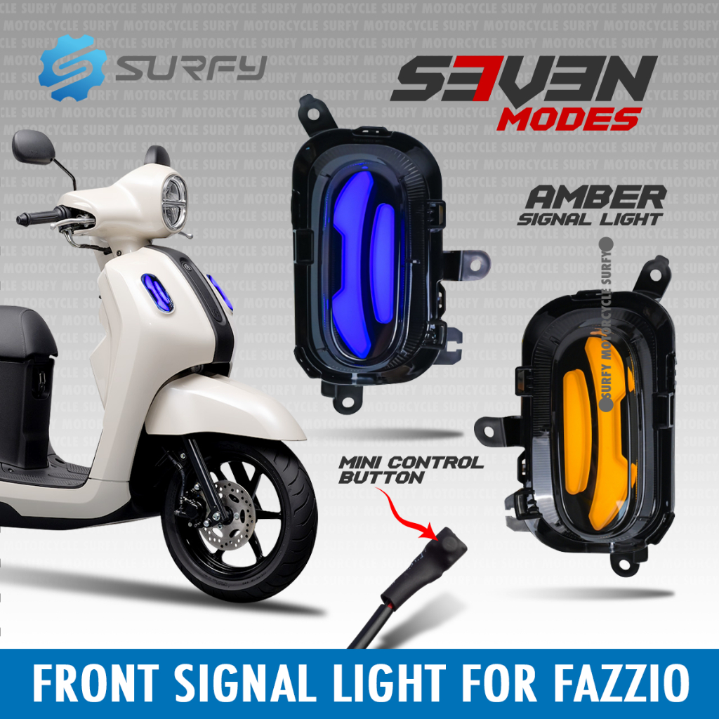 Shark Power Mio Fazzio 125 Front Signal Light RGB 7Modes Smoke ...