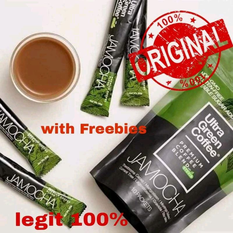 AUTHENTIC JAMOCHA ULTRA GREEN COFFEE(10 PACKETS) | Shopee Philippines