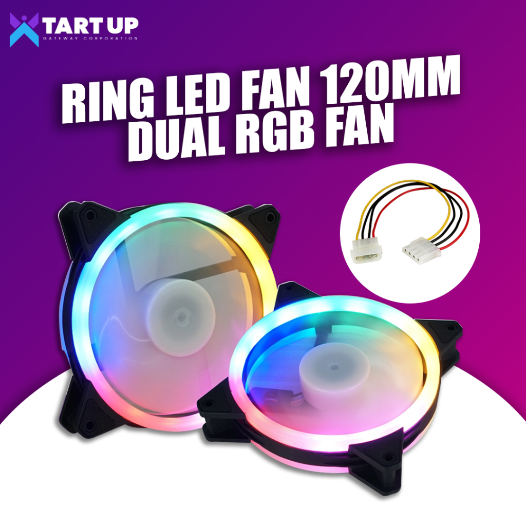 RING LED FAN | 120MM , 12V , Desktop Case Fan | Shopee Philippines