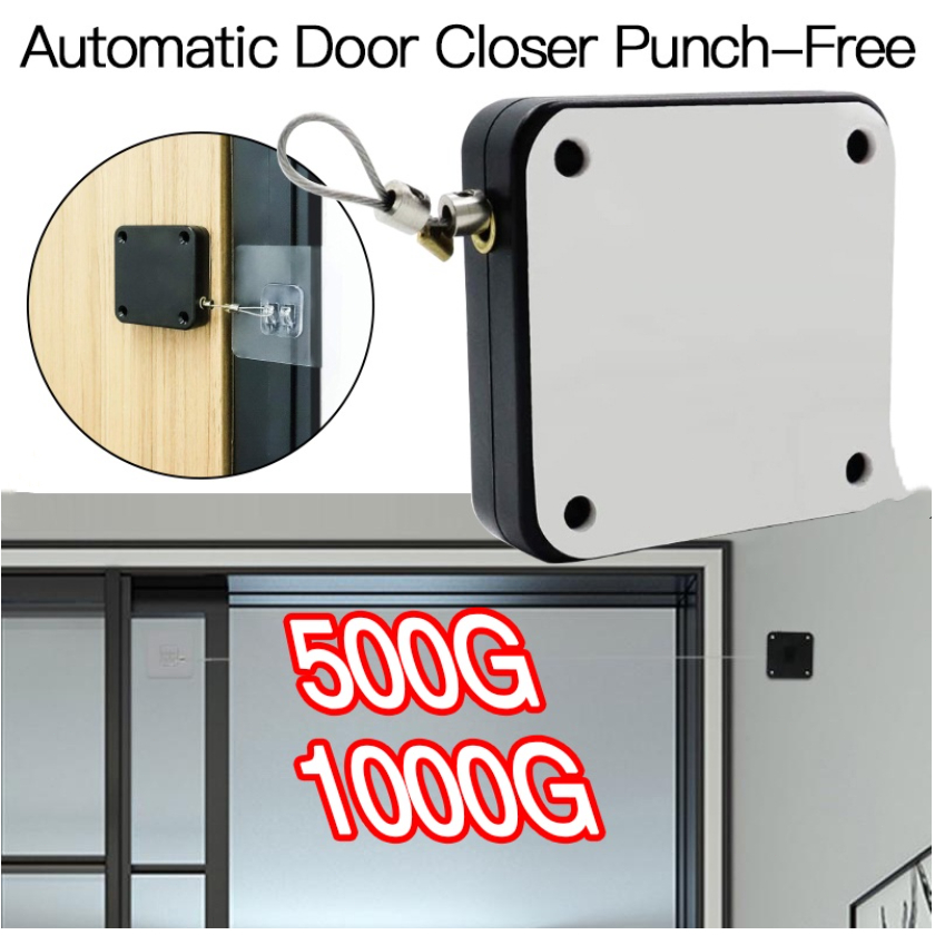 Automatic Door Closer Without Punching Automatic Induction Door Closer ...