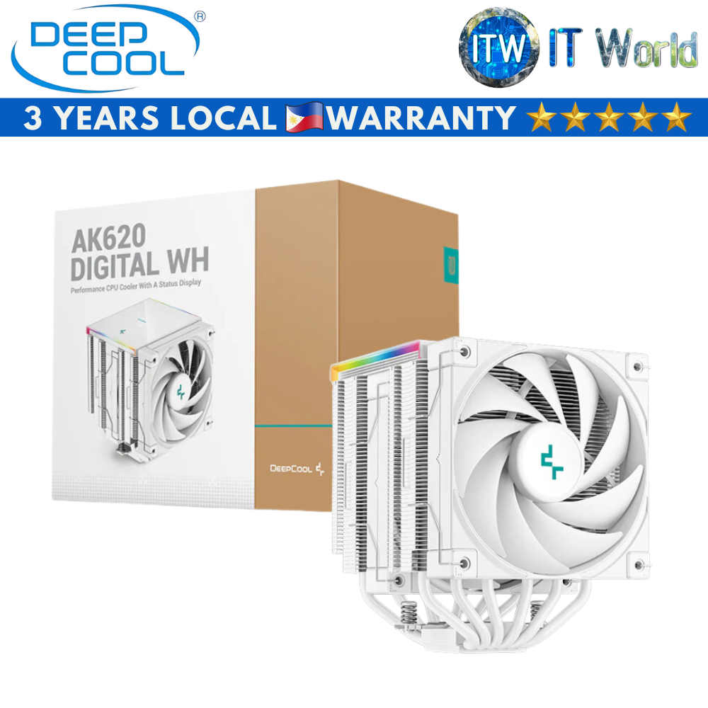 Itw | Deepcool AK620 Digital WH Air Cooler (R-AK620-WHADMN-G) | Shopee ...