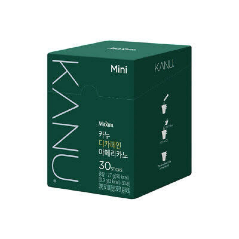 KANU MINI DECAFFEINATED AMERICANO 30 STICKS 27G | Shopee Philippines