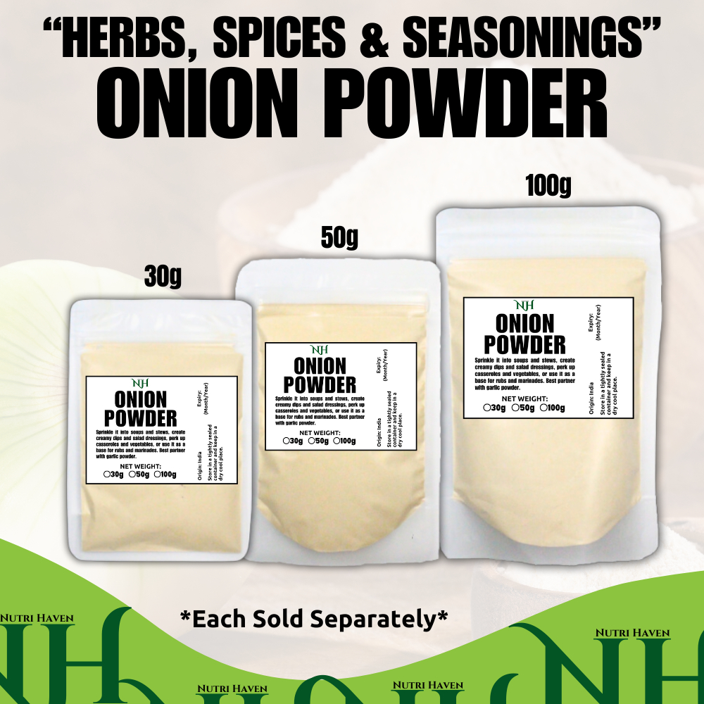 PURE ONION POWDER (walang halo) retail 30g, 50g, and 100g herbs and ...