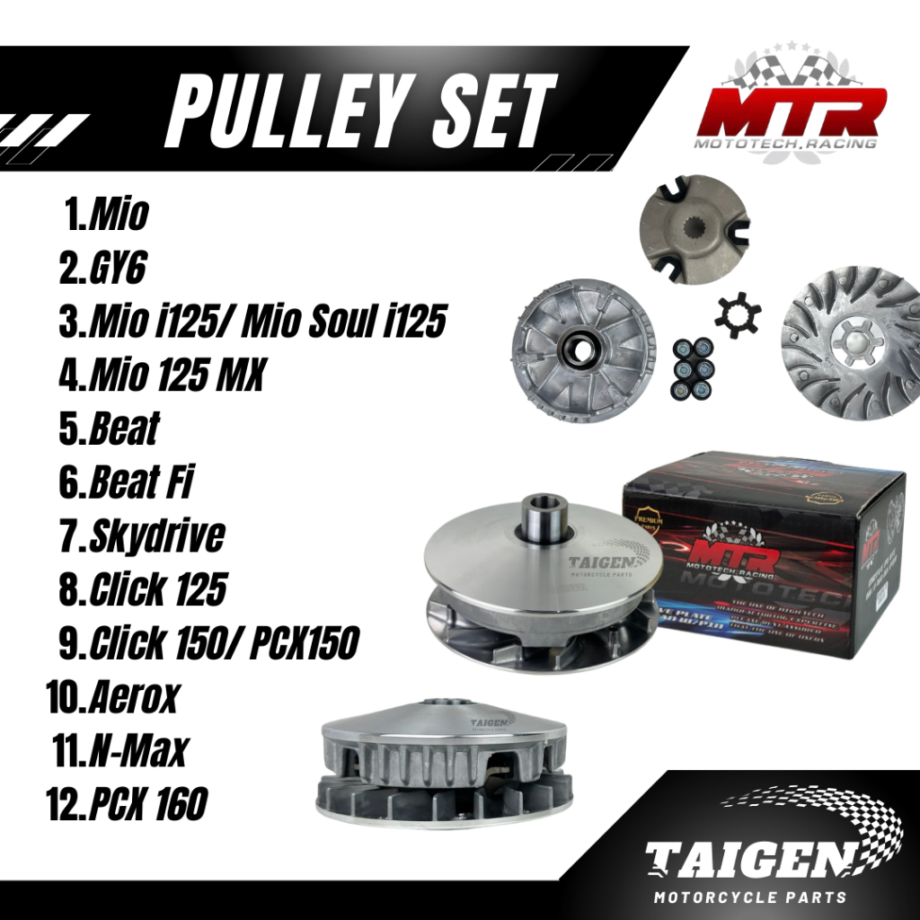 MTR YAMAKOTO Motorcycle Pulley Set | Shopee Philippines