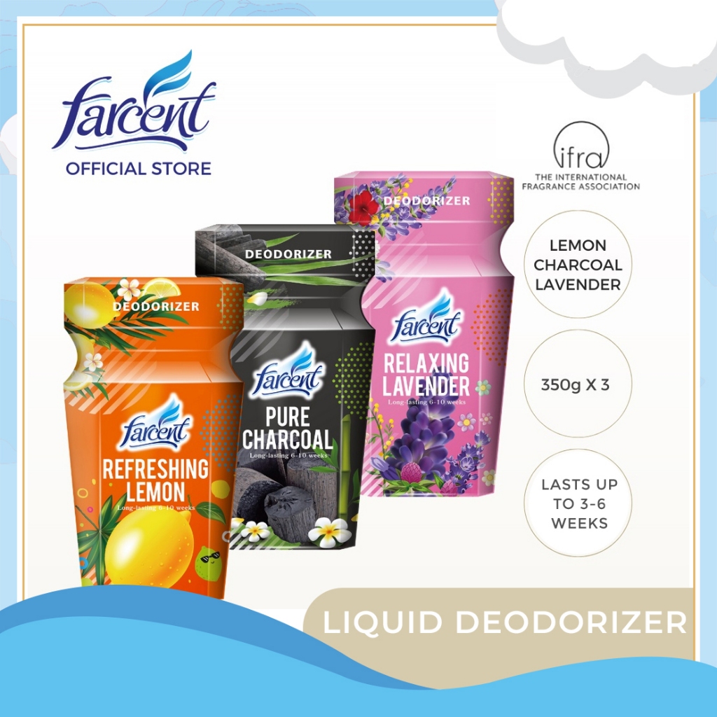 Farcent Liquid Deodorizer - All Scents Set of 3 (350ml each) | Shopee ...