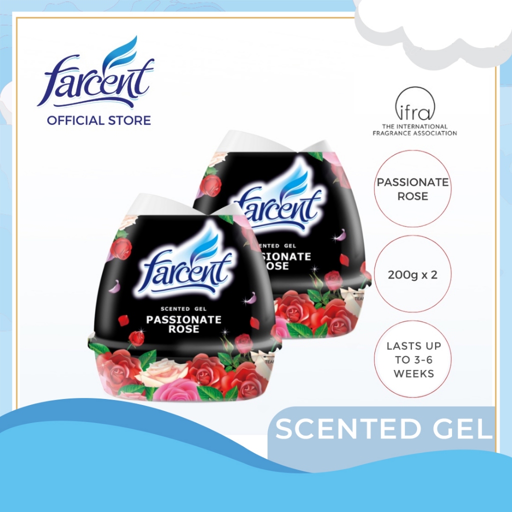 Farcent Scented Gel - Passionate Rose Set of 2 (200g each) | Shopee ...