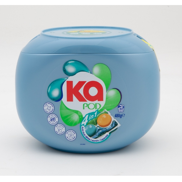Ka Pod 4 In 1 Anti Dust Mites Laundry Capsules 30 Pack 480g | Shopee ...