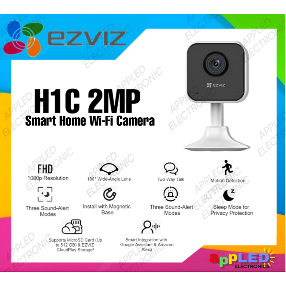EZVIZ H1C 2MP Smart Home Wi-Fi Camera | Shopee Philippines