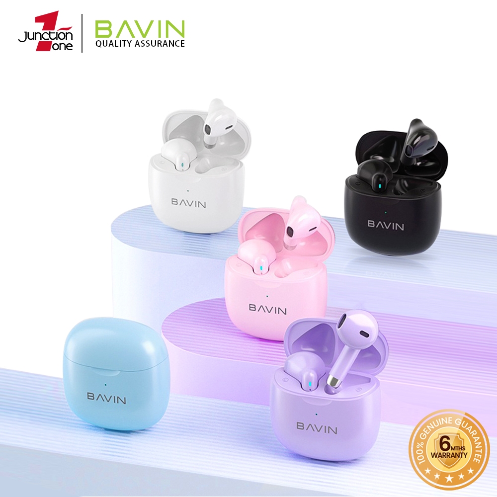 BAVIN BA19 5.3V Hi-Fi Bluetooth Wireless TWS Earbuds Active Noise Reduction Headphones with ...