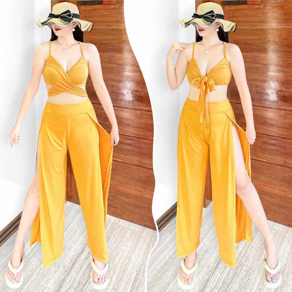 ALOHA TERNO OVERLAP PANTS NEW ARRIVAL SUMMER OOTD | Shopee Philippines