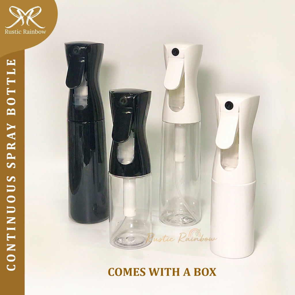 200/300ML Continuous Spray Bottle Refillable Alcohol Water Mist ...