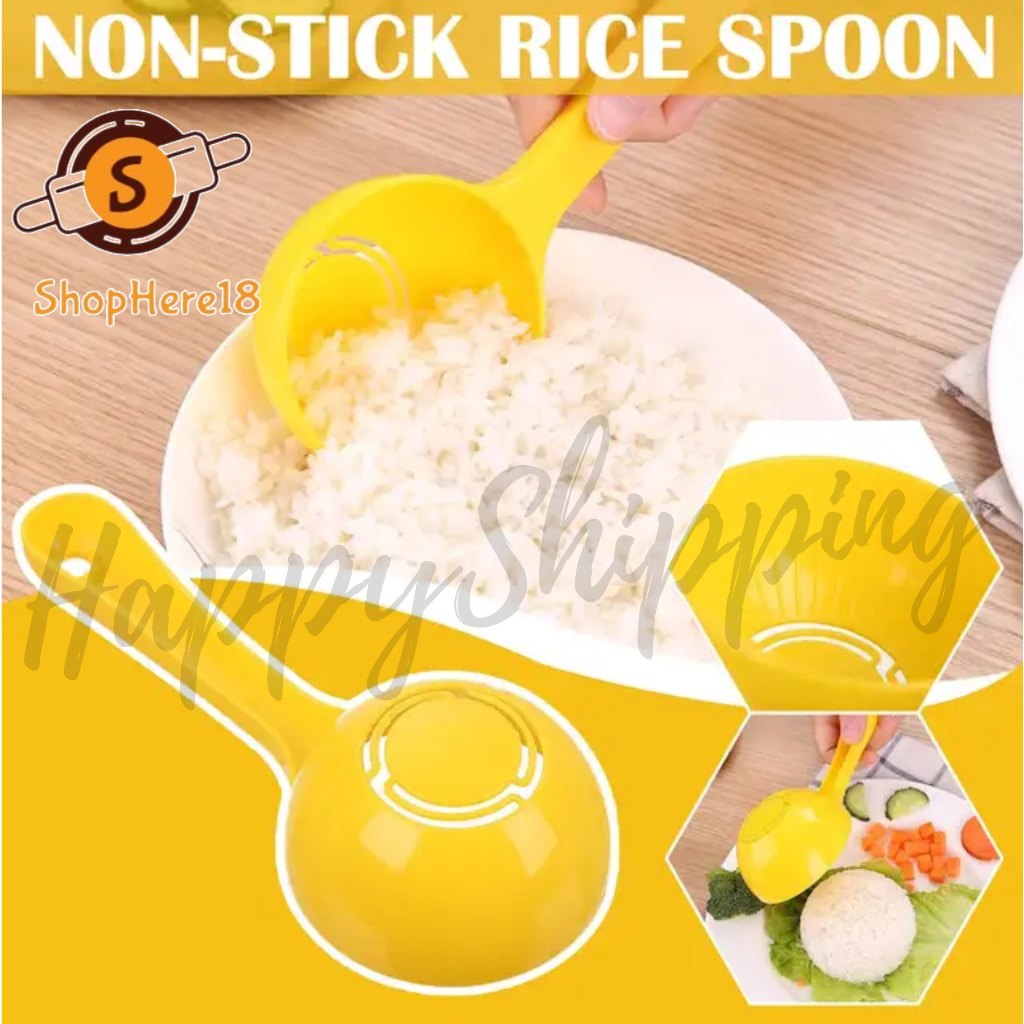 IKQPH 1pc Plastic Rice Rice Portion Rice Scoop Half Circle Rice Bowl ...