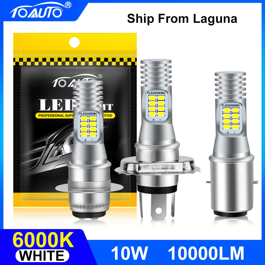 1PCS H6 T19 Moto Headlight H4 Led BA20D motorcycle P15D H6W Canbus ...