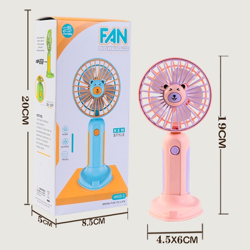 Mini Fan Rechargeable USB Handheld Portable Electric Fan Powerful will ...