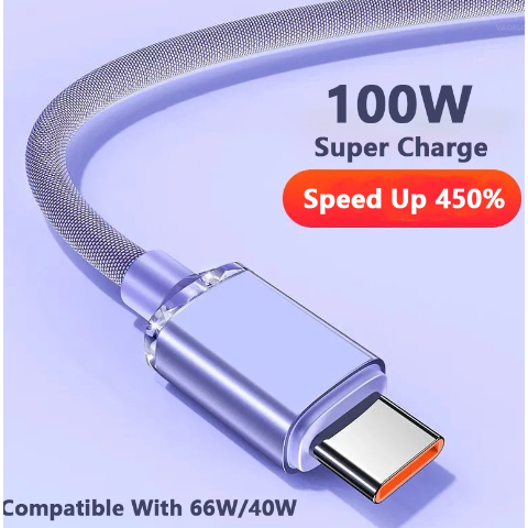 120W Super Fast Charging Cable 6A USB Cable Type C Data Wire USB C ...
