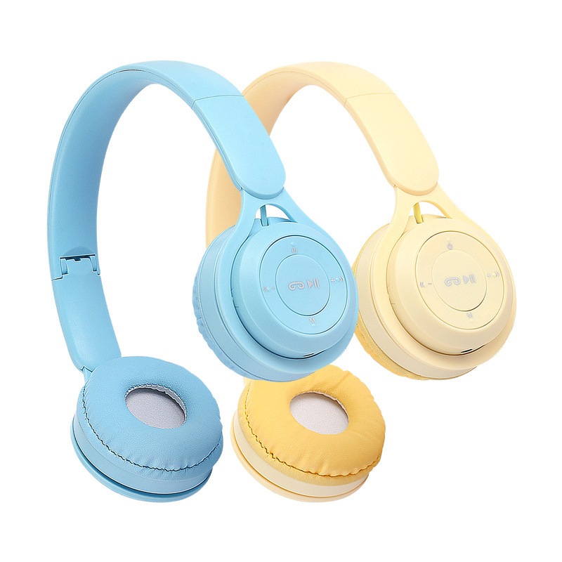 P47 Y08 Wireless Bluetooth Headset Foldable In-Ear Headphones On-Ear ...