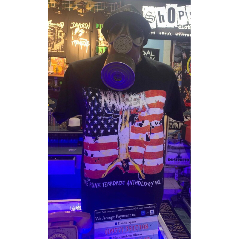 NAUSEA "the punk terrorist anthology tees" (band shirt) | Shopee ...