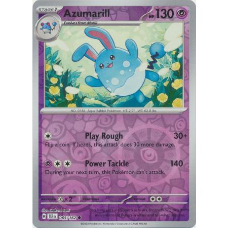 Azumarill - 065/162 - Reverse Holo | POKEMON TCG: Scarlet and Violet ...