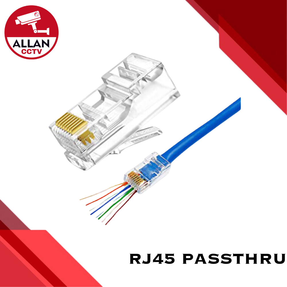 Allan 1PC Rj45 Passthrough Connector For Cat5 Cat6 Ethernet Cable | Lan ...
