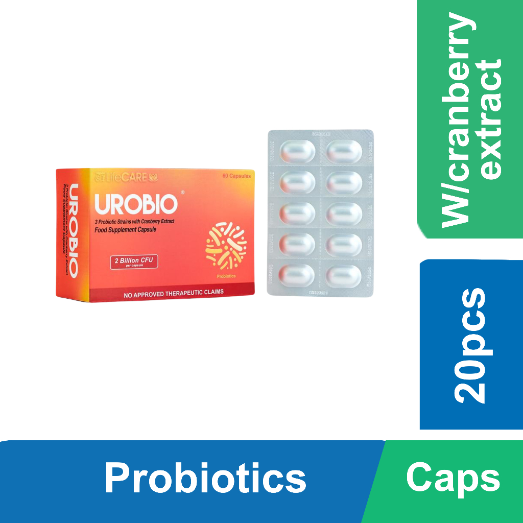 Urobio Probiotics with Cranberry Extract 20 Pieces | Shopee Philippines