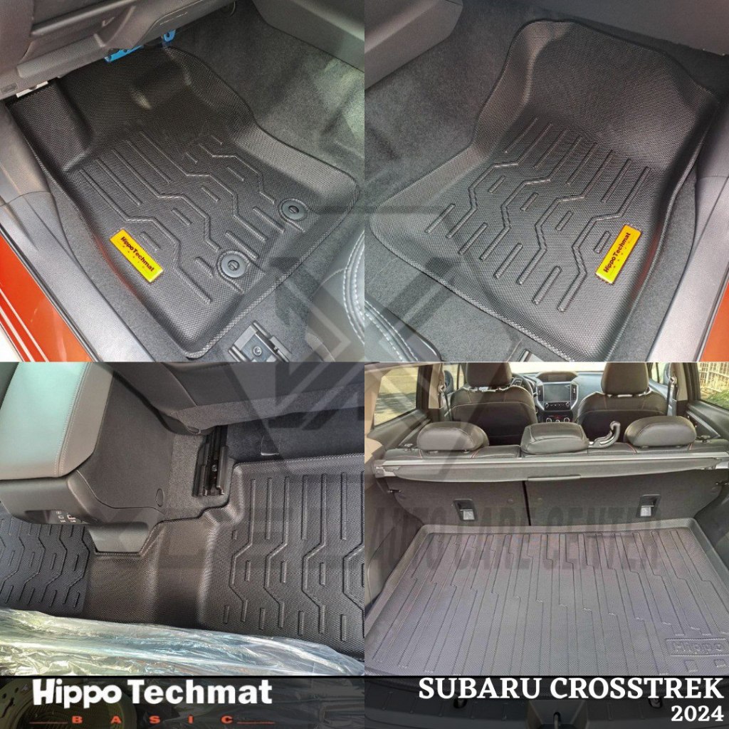SUBARU CROSSTREK 2023-2024 HIPPO TECHMAT BASIC DEEP DISH CAR MATS ...