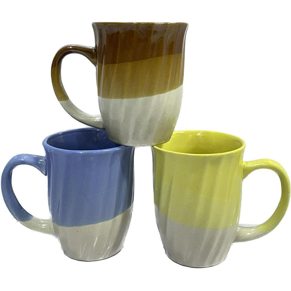 FELICE NEW COD Ceramic Two Tone Plain Coffee Mugs, 300 ml | Shopee ...