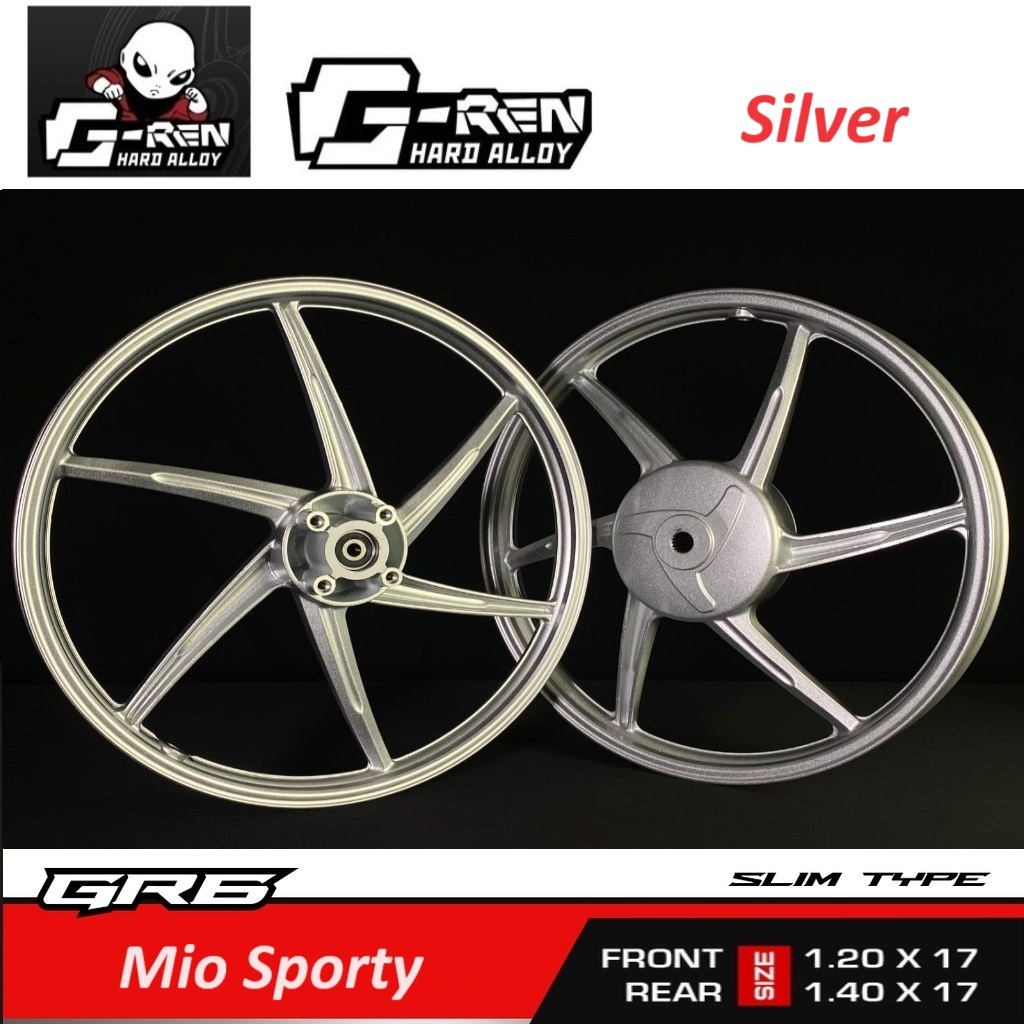 G-Ren Mags GR6 By 17 For Mio Sporty 4 Holes Slim Type (Made In Thailand ...